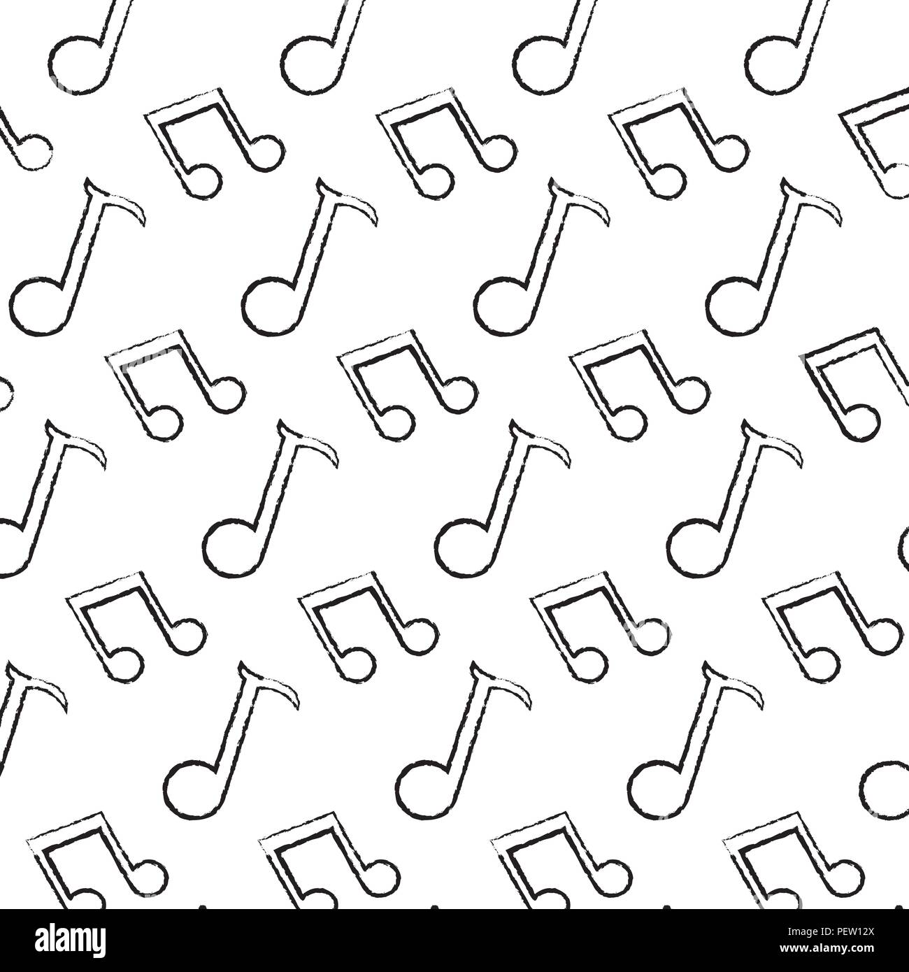 grunge 2 eighth note and quarter sign background Stock Vector Image ...