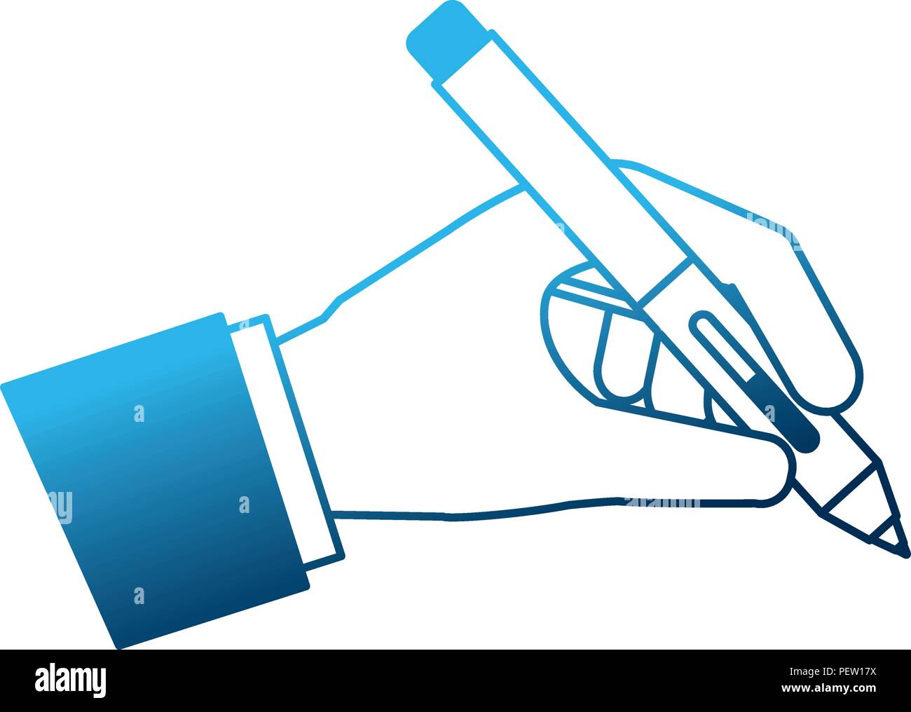 hand with pen ink write icon Stock Vector Image & Art - Alamy