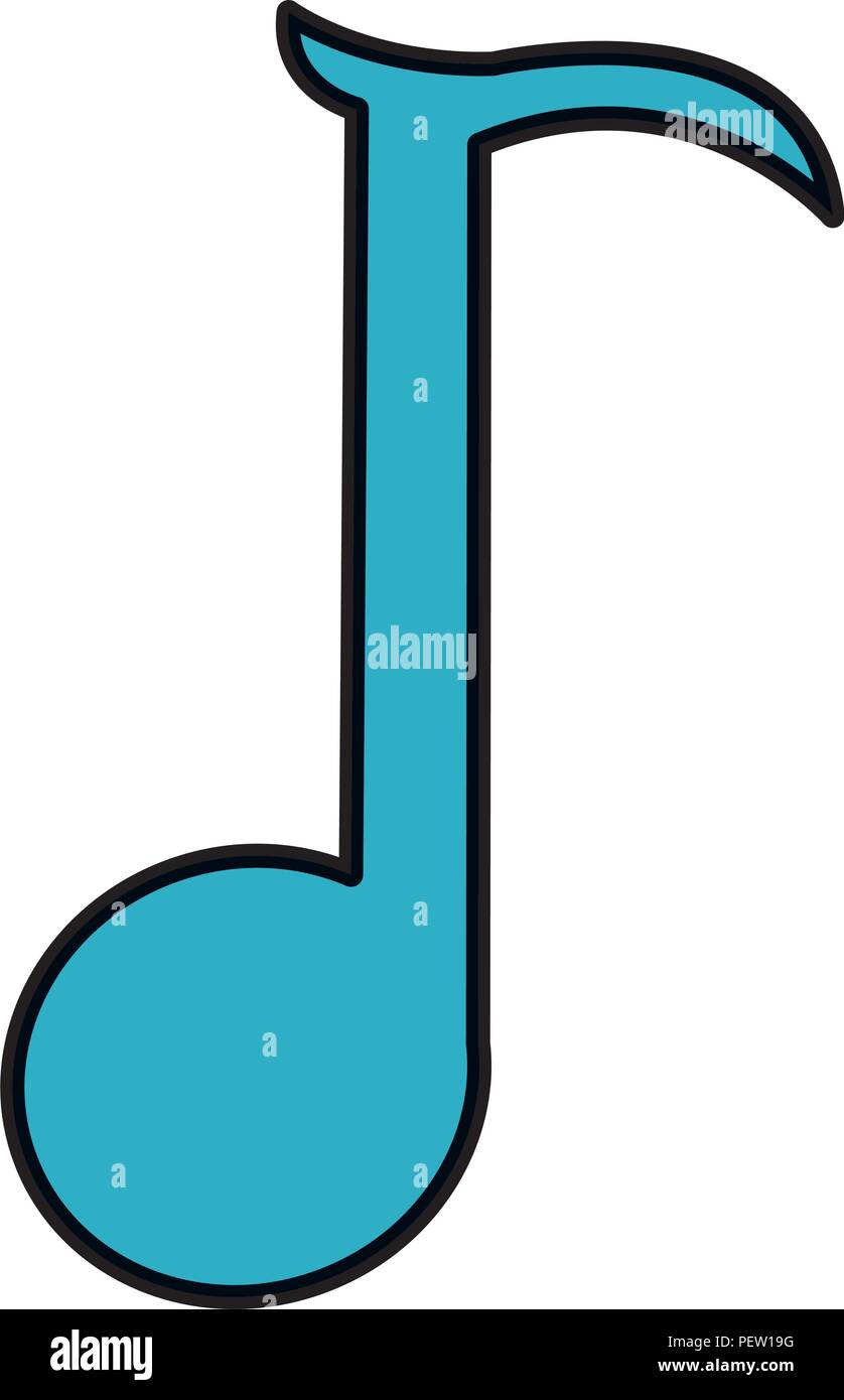 color quarter musical note sign rhythm Stock Vector Image & Art - Alamy