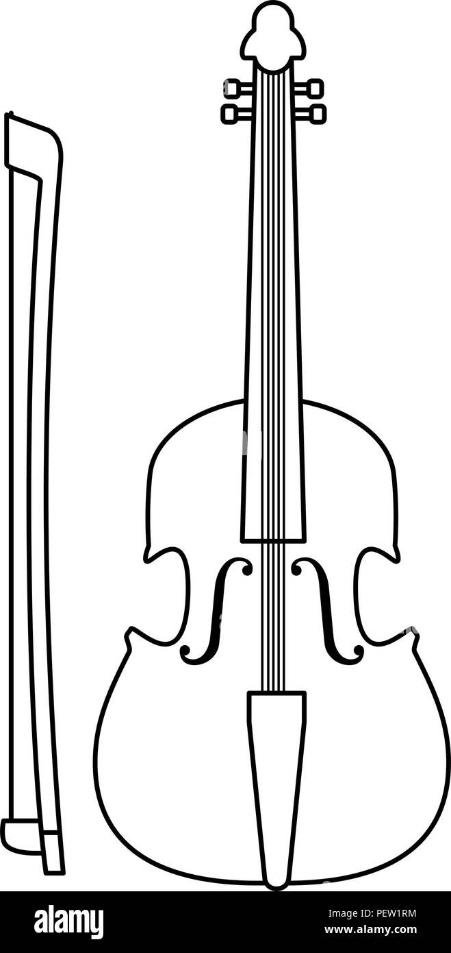 fiddle musical instrument icon vector illustration design Stock Vector ...