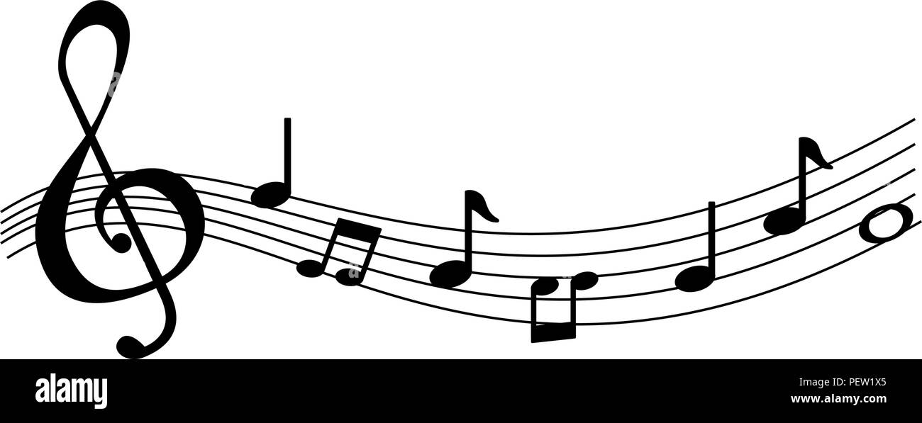 musical partiture notes icons vector illustration design Stock Vector ...