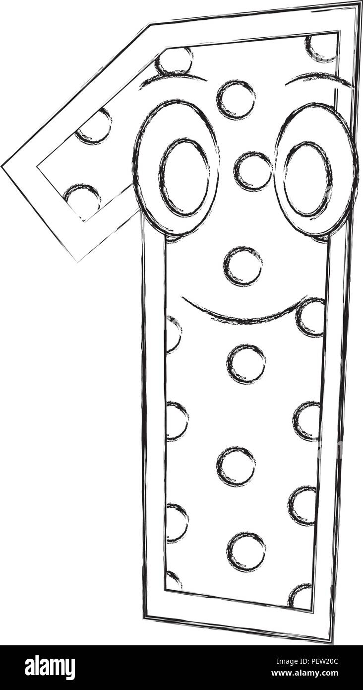 number one kawaii character Stock Vector Image & Art - Alamy