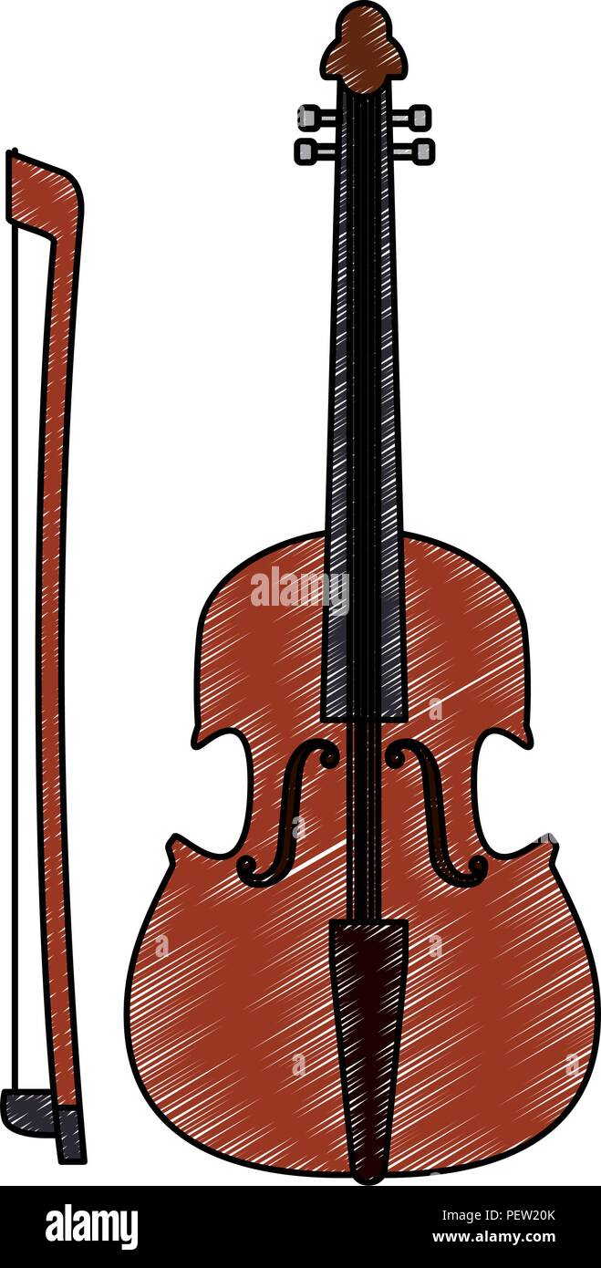 fiddle musical instrument icon vector illustration design Stock Vector ...