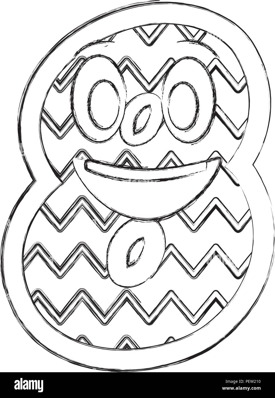 number eight kawaii character Stock Vector Image & Art - Alamy