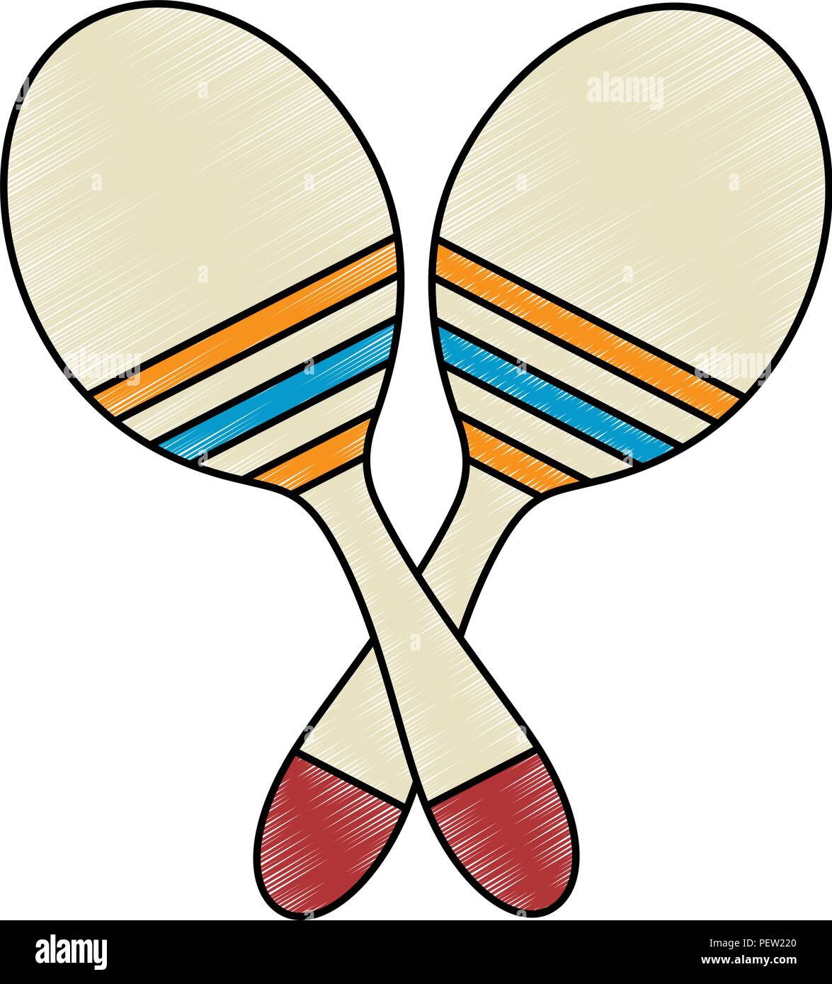 maracas musical instrument icon vector illustration design Stock Vector ...