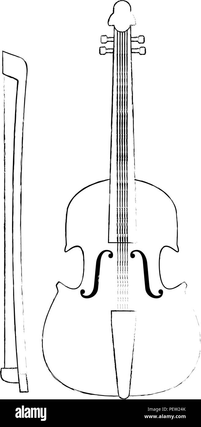 fiddle musical instrument icon vector illustration design Stock Vector ...