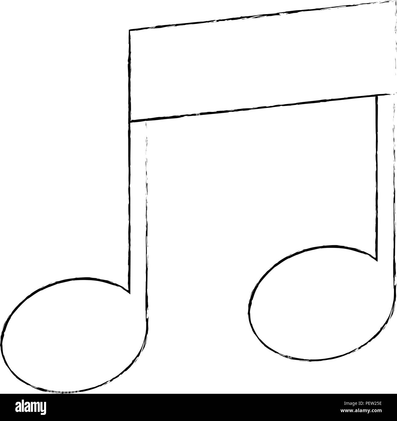 musical note isolated icon vector illustration design Stock Vector ...
