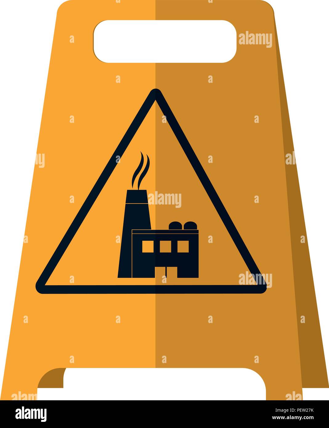 plastic caution emblem factory pollution Stock Vector Image & Art - Alamy