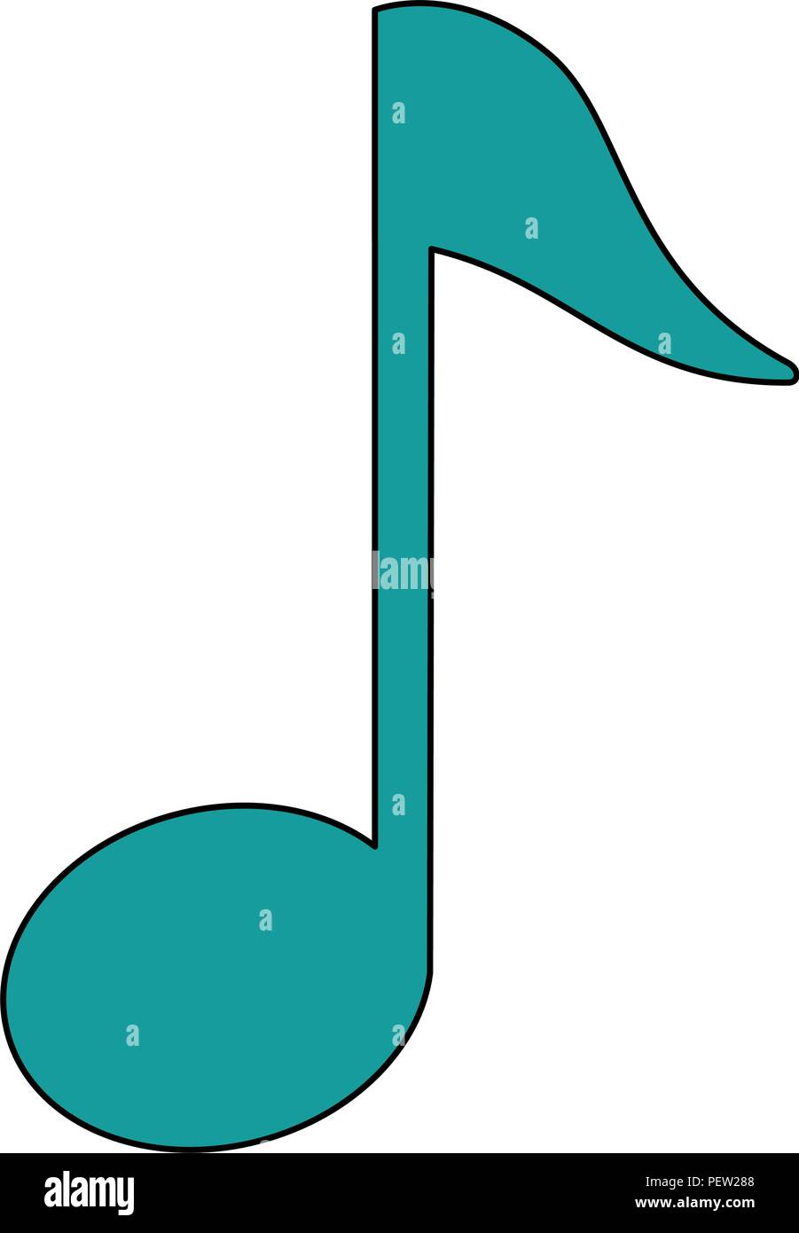 musical note isolated icon vector illustration design Stock Vector ...