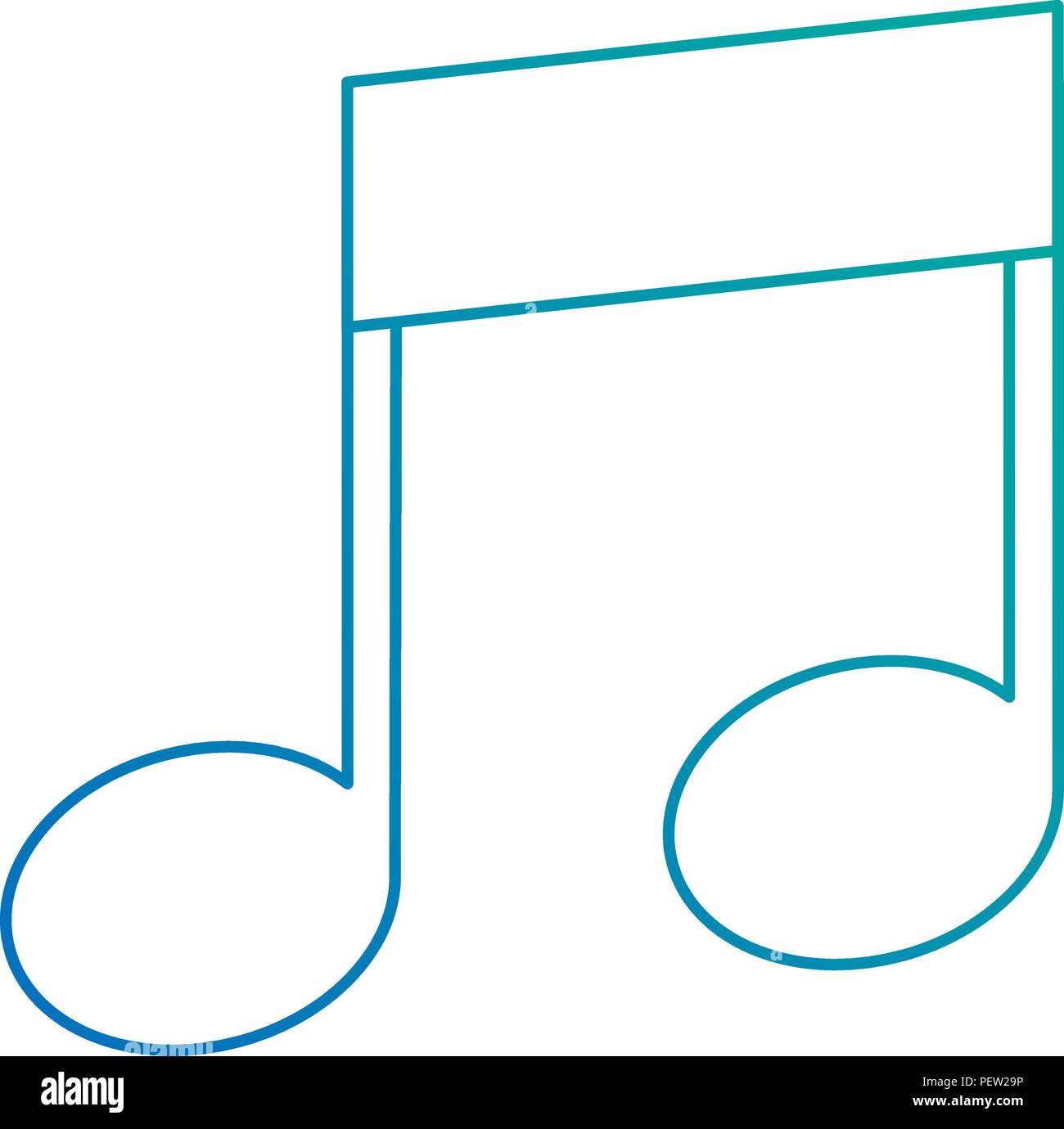 musical note isolated icon vector illustration design Stock Vector ...