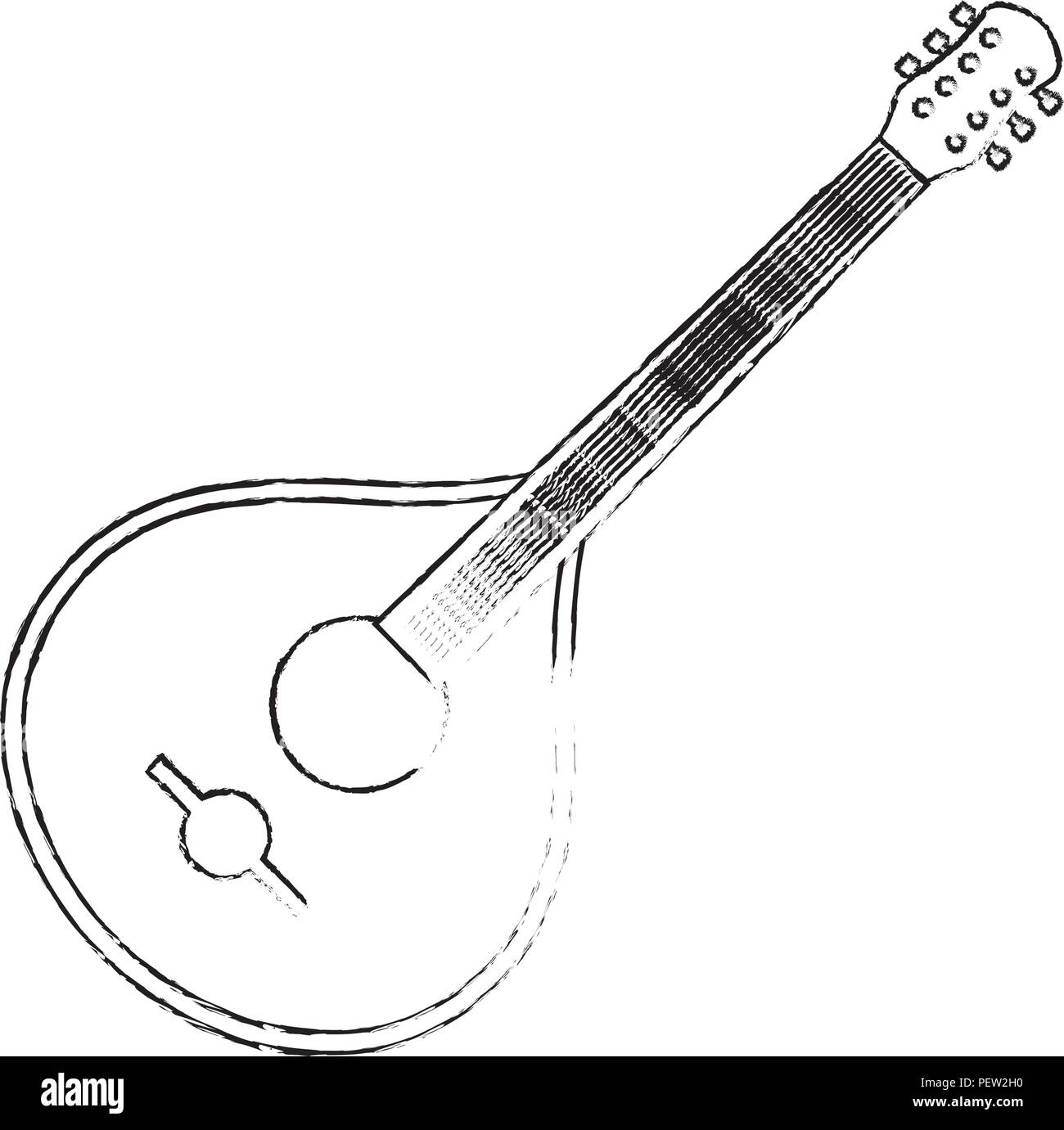 fado guitar musical instrument vector illustration design Stock Vector ...