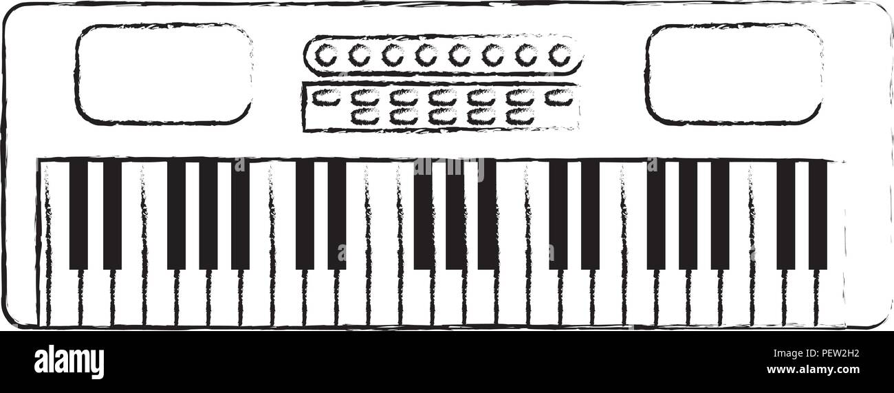 synthesizer musical instrument icon vector illustration design Stock ...