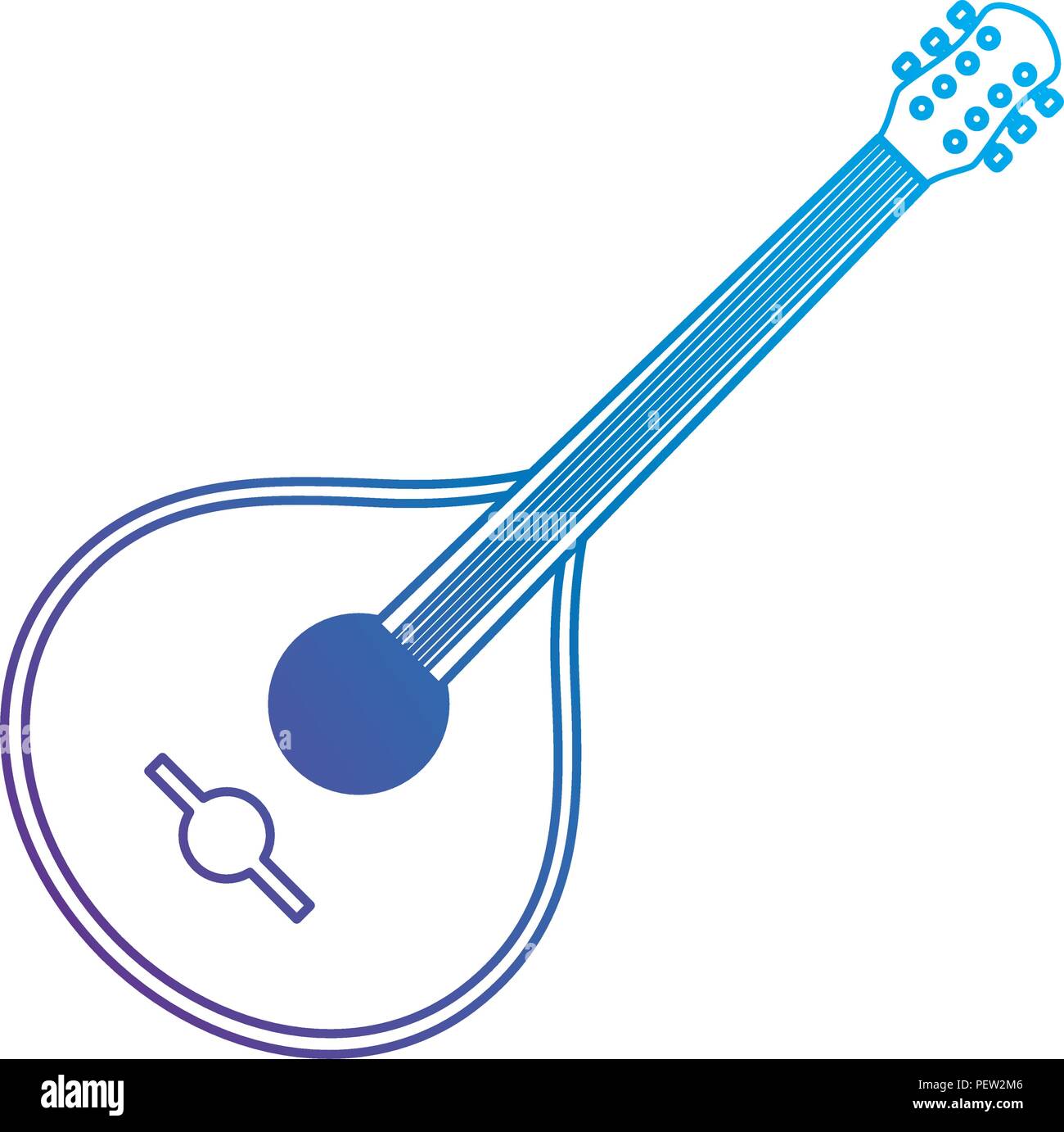 fado guitar musical instrument vector illustration design Stock Vector ...