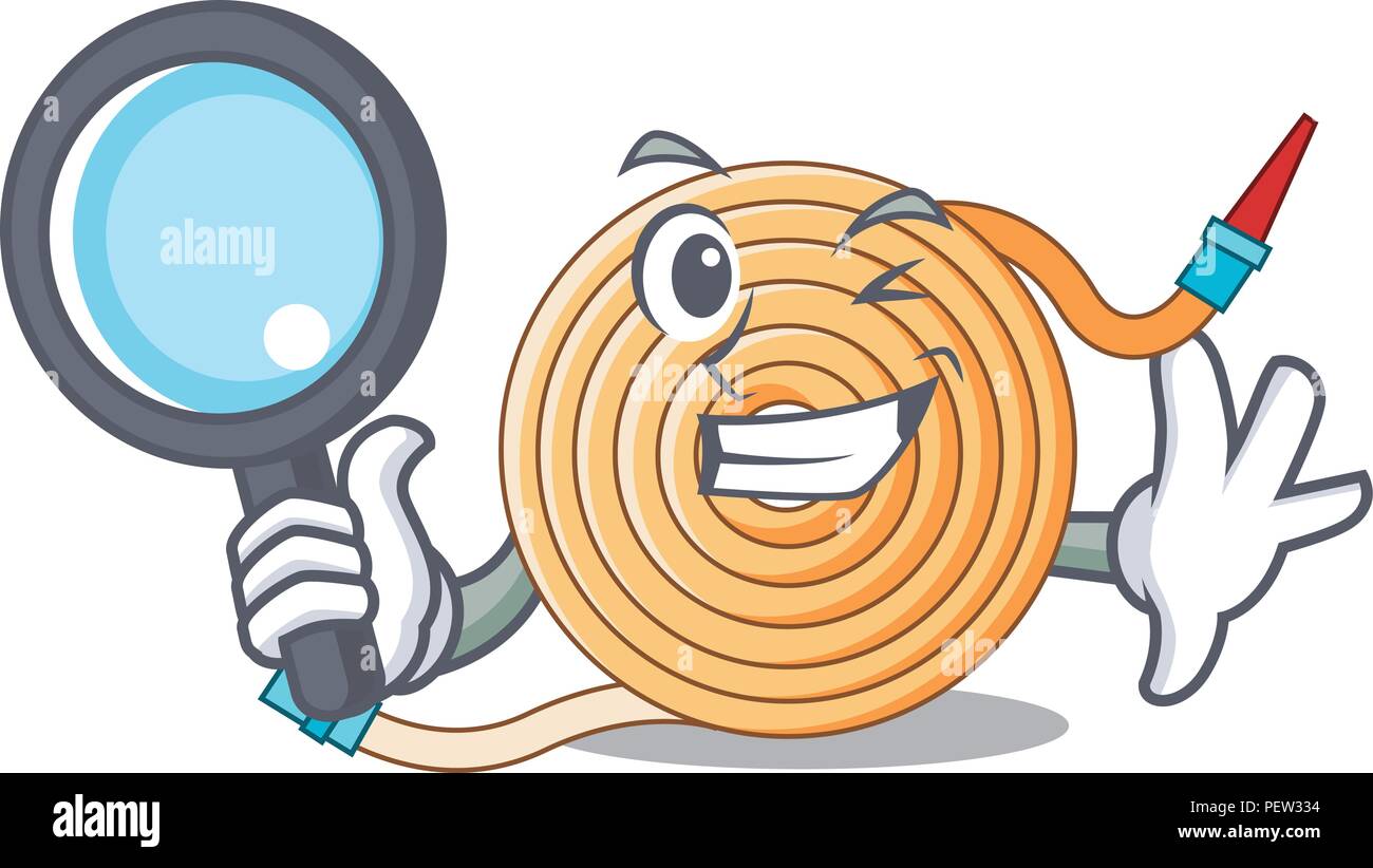 Detective garden water hose cartoon Stock Vector Image & Art - Alamy