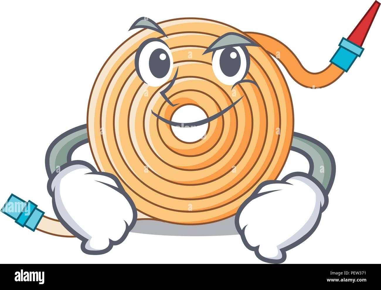 Smirking garden water hose cartoon Stock Vector Image & Art - Alamy