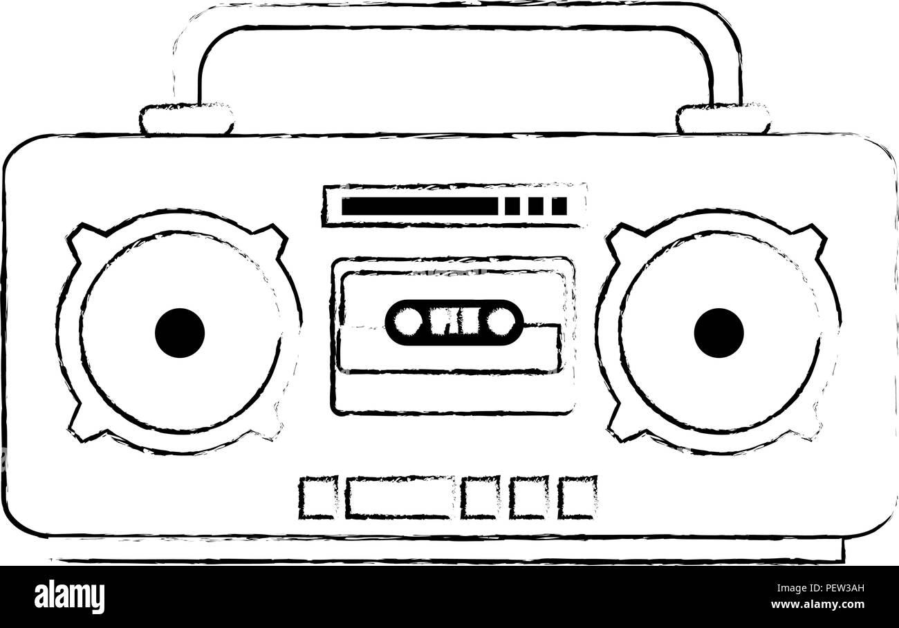 radio music player icon vector illustration design Stock Vector Image ...