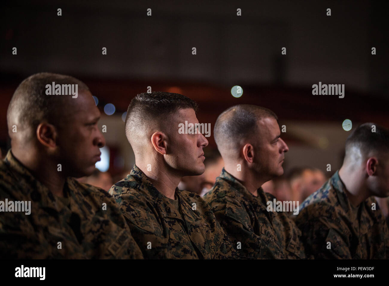The 18th Sergeant Major of the Marine Corps, Ronald L. Green, speaks to ...