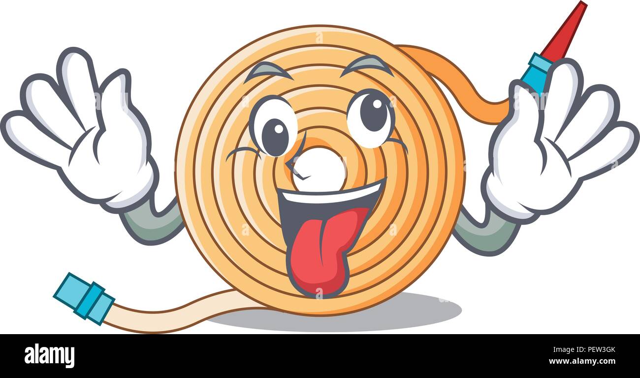 Crazy the water hose mascot Stock Vector Image & Art - Alamy