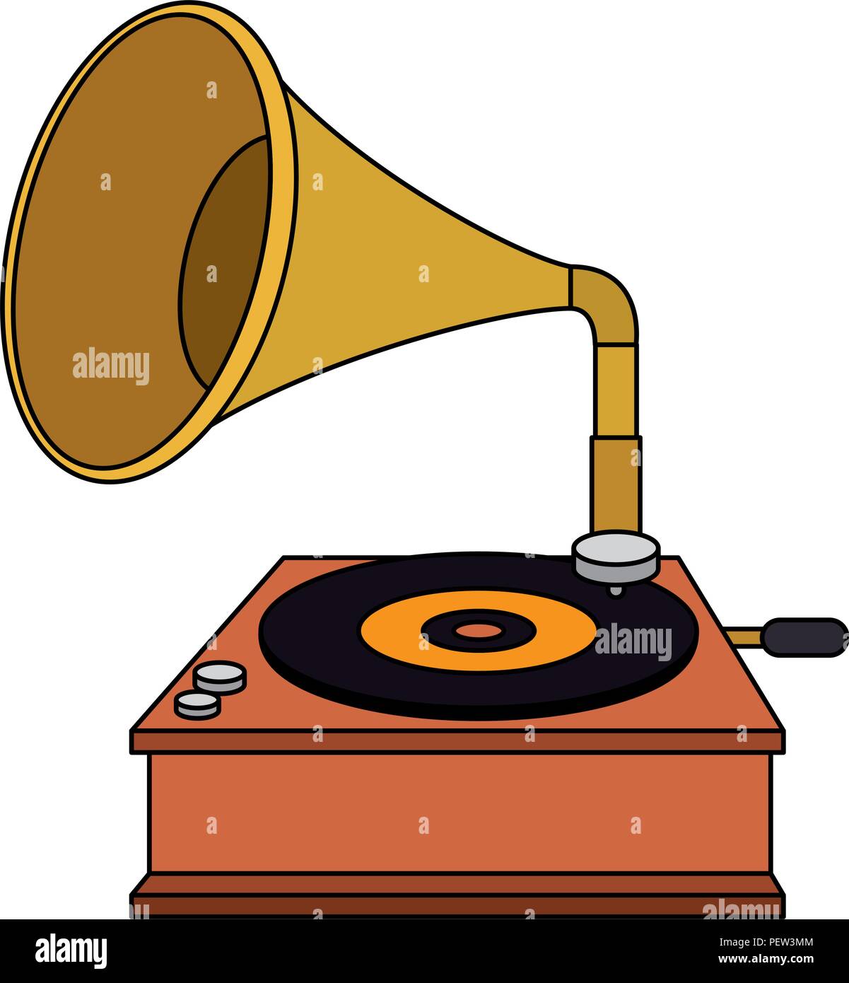 gramophone old fashion icon vector illustration design Stock Vector ...
