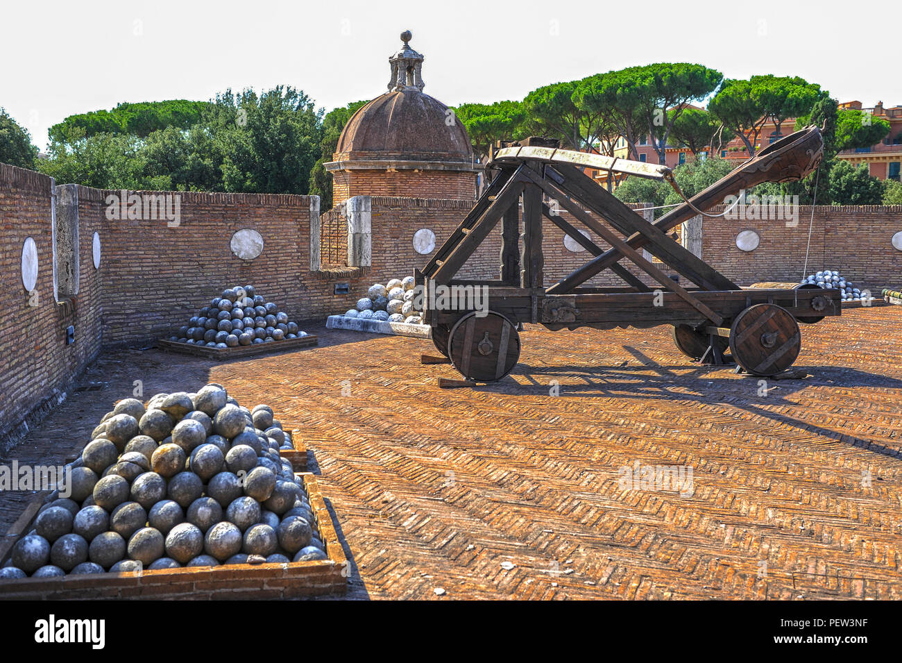 Old armory at the exposition of Sant'Angelo castle Stock Photo - Alamy