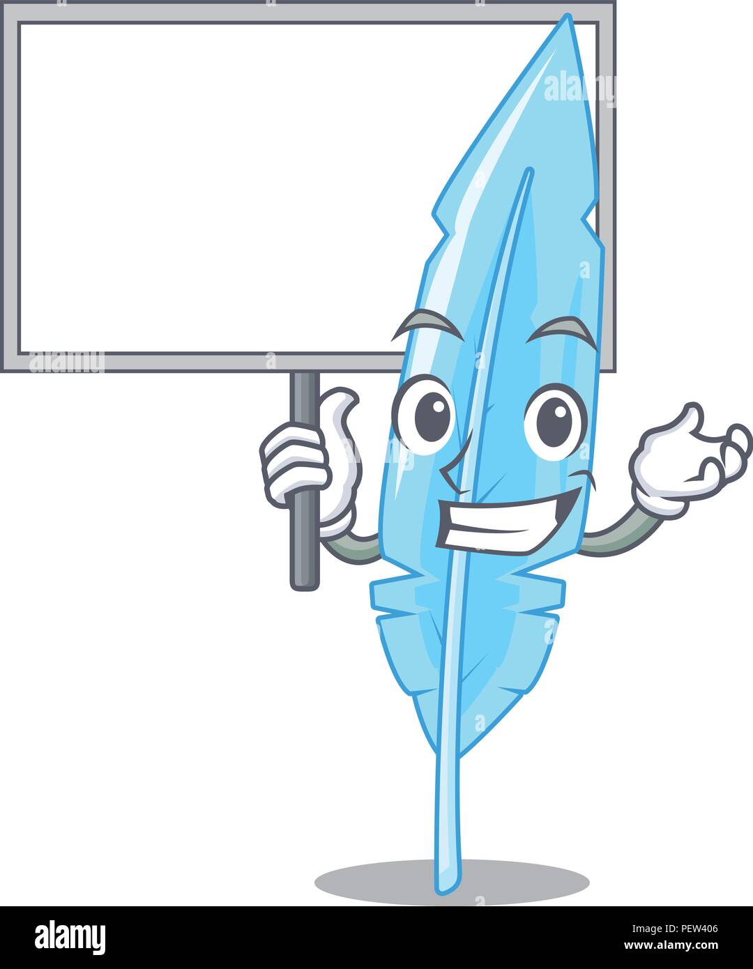 Bring board feather character cartoon style Stock Vector Image & Art ...