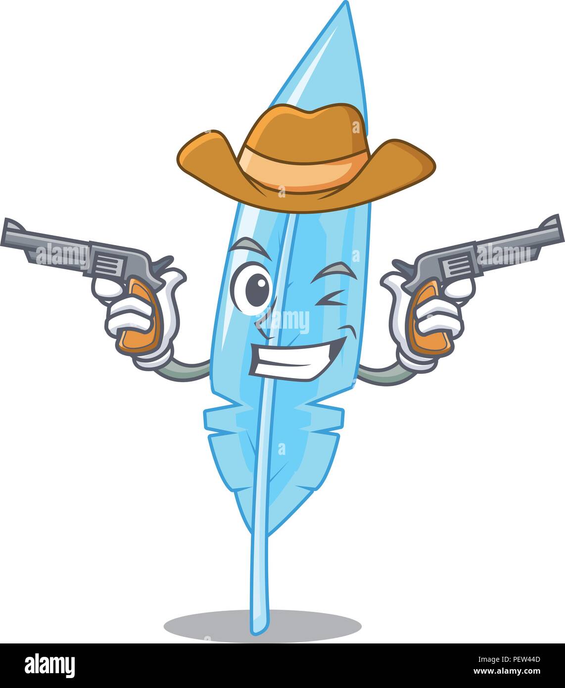 Cowboy feather character cartoon style Stock Vector Image & Art - Alamy