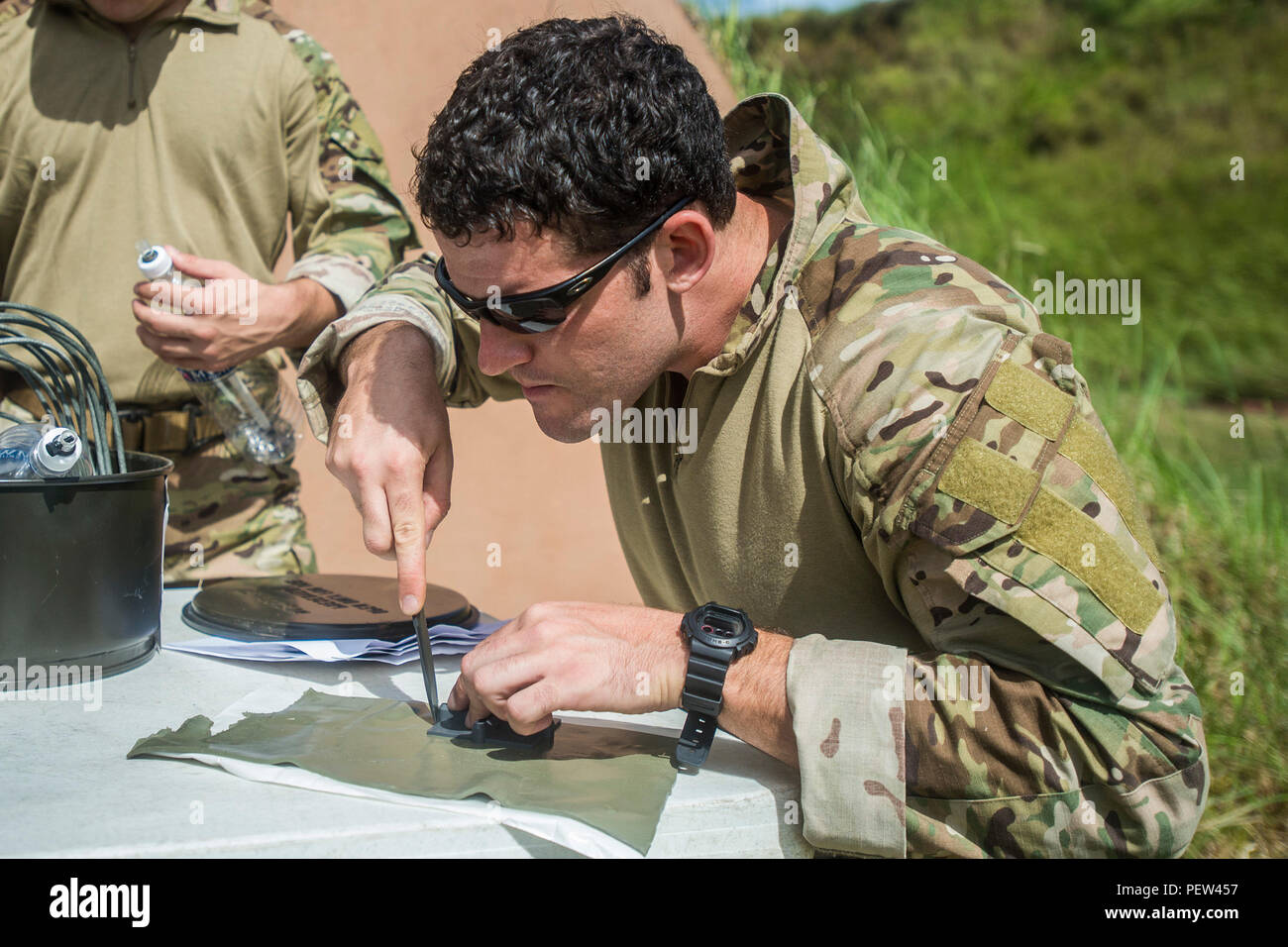 Explosive Ordnance Disposal Technician 1st Class John Barry, deployed ...