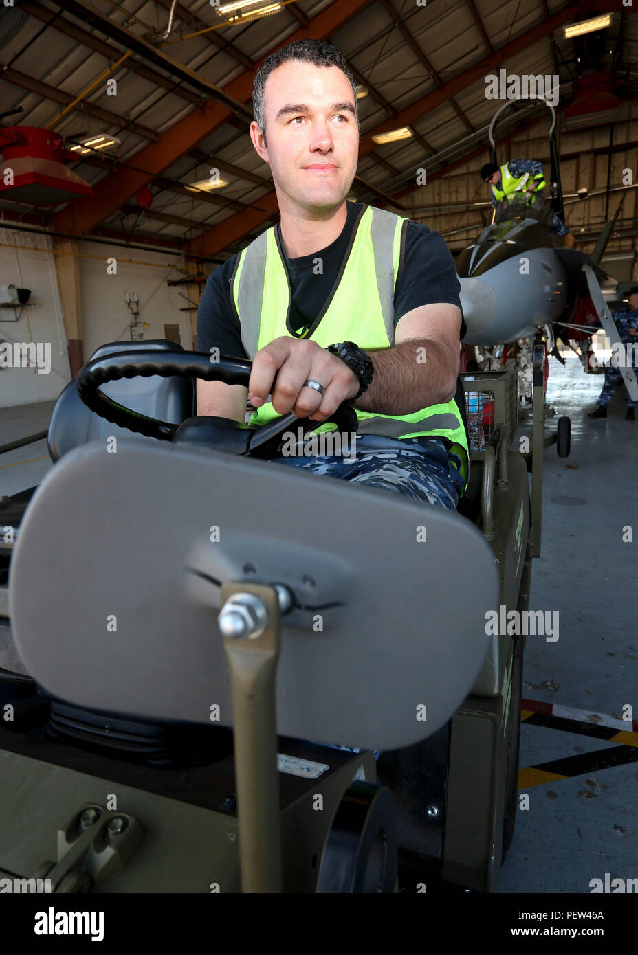 Royal Australian Air Force No 75 Squadron personnel carry out routine ...