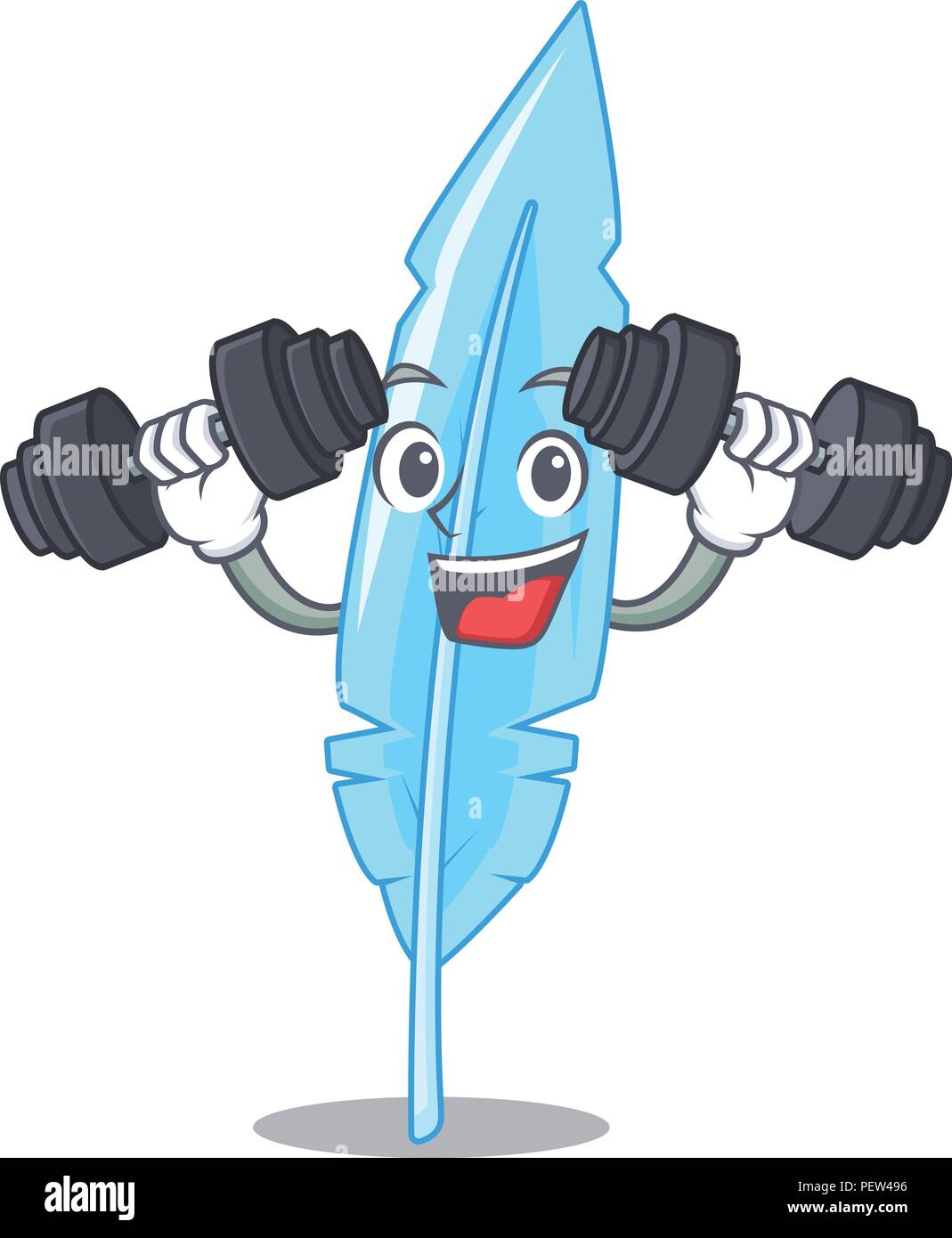 Fitness feather character cartoon style Stock Vector Image & Art - Alamy