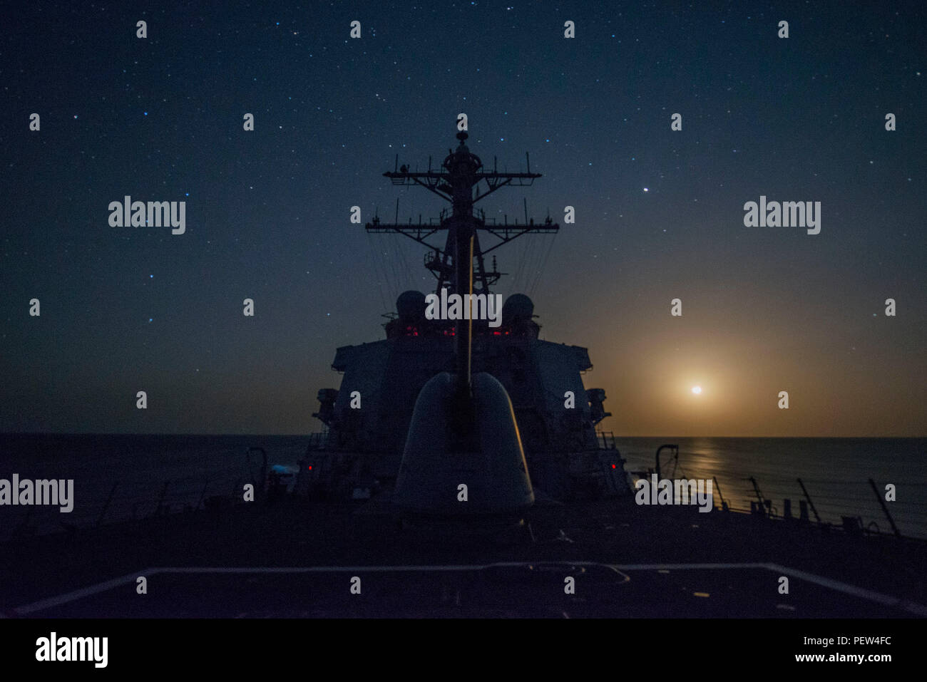 Guided-missile destroyer USS Gonzalez (DDG 66) operates in the Indian ...