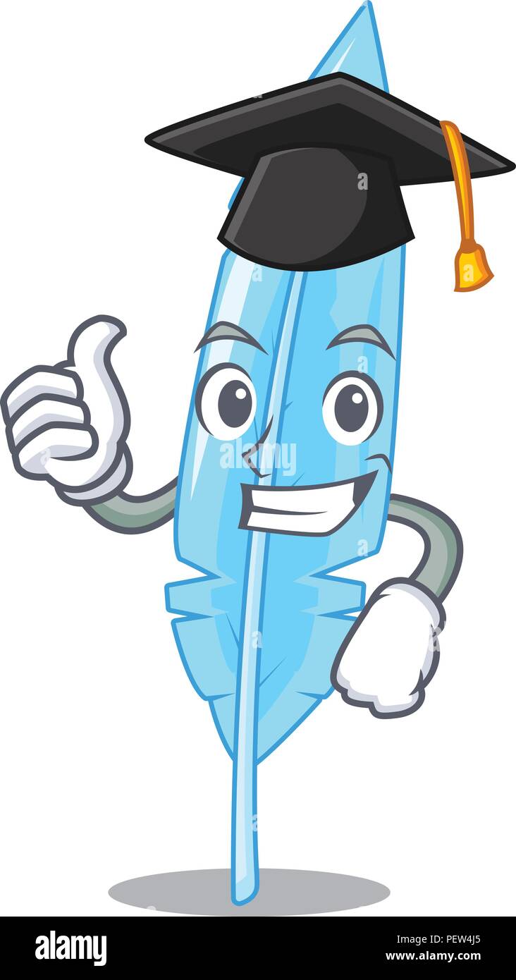 Graduation cartoon feather for writing Stock Vector Image & Art - Alamy