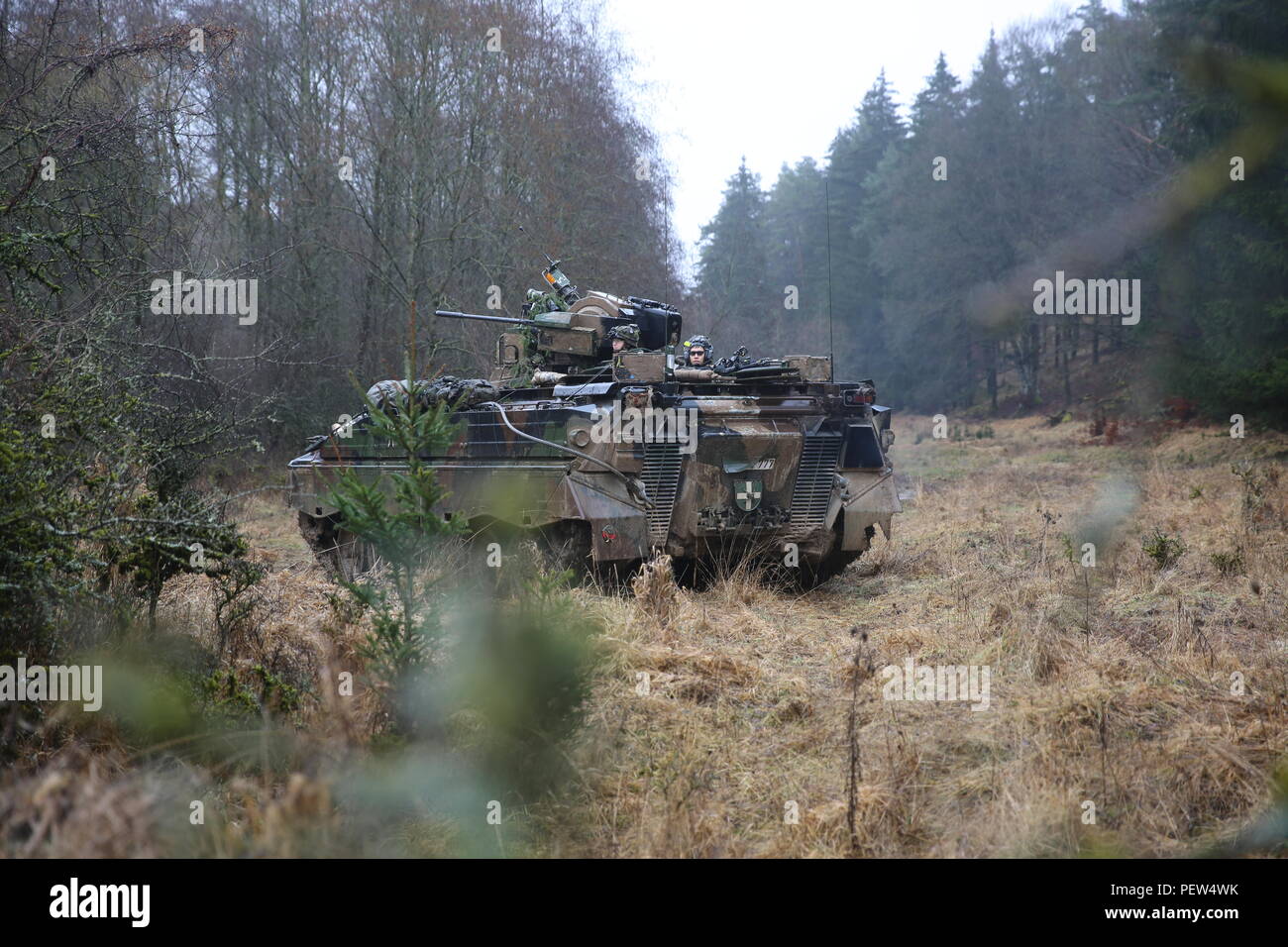 German soldiers of 122nd Mechanized Infantry Battalion, 10th Armored ...