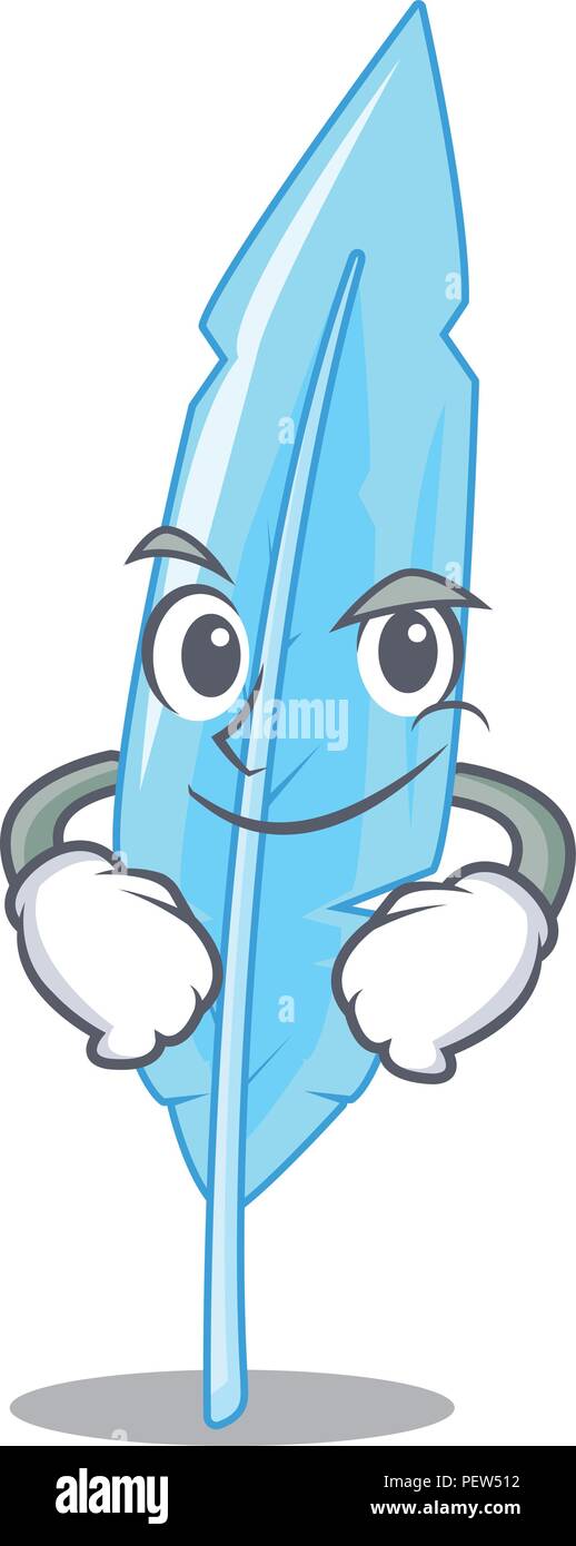 Smirking cartoon feather for writing Stock Vector Image & Art - Alamy