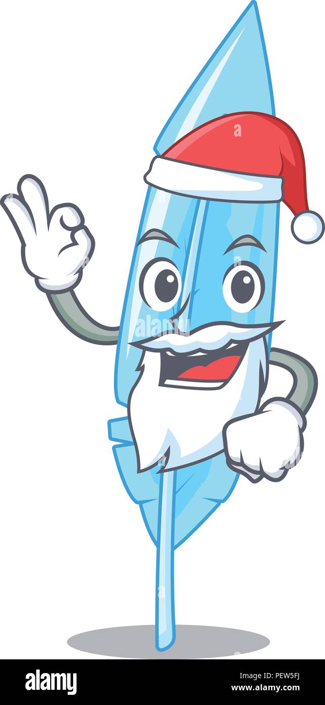 Santa feather mascot cartoon style Stock Vector Image & Art - Alamy