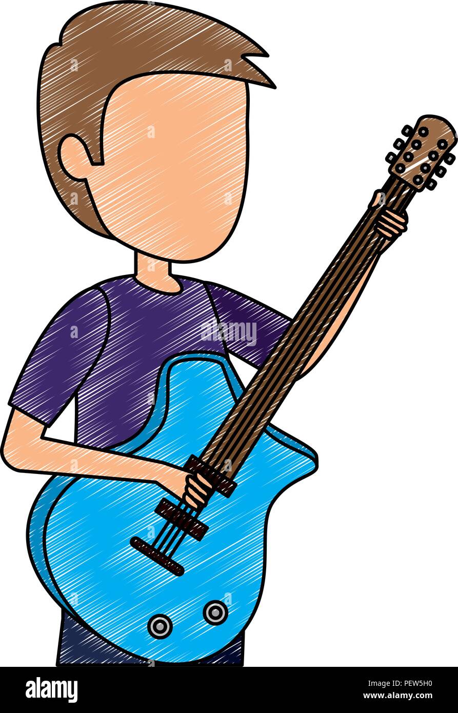 Cartoon Bassist