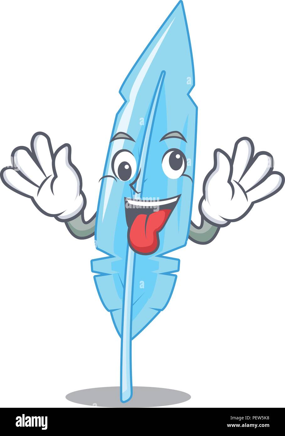 Crazy feather mascot cartoon style Stock Vector Image & Art - Alamy