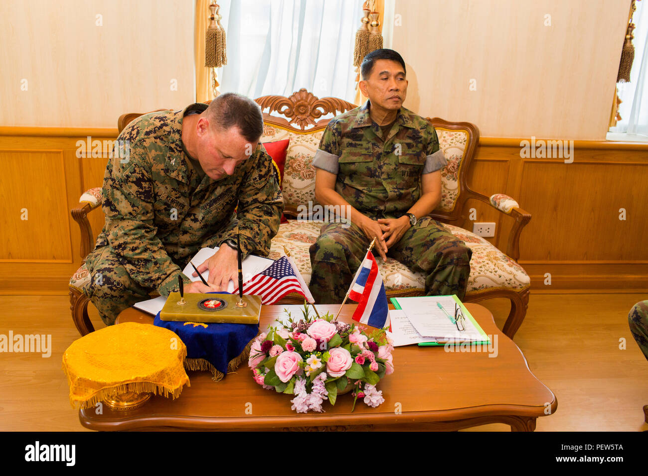 U.S. Marine Corps Col. Kurt Kempster, assistant chief of staff G-4 ...