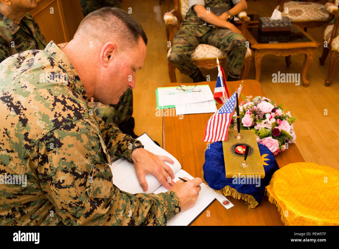 U.S. Marine Corps Col. Kurt Kempster, assistant chief of staff G-4 ...