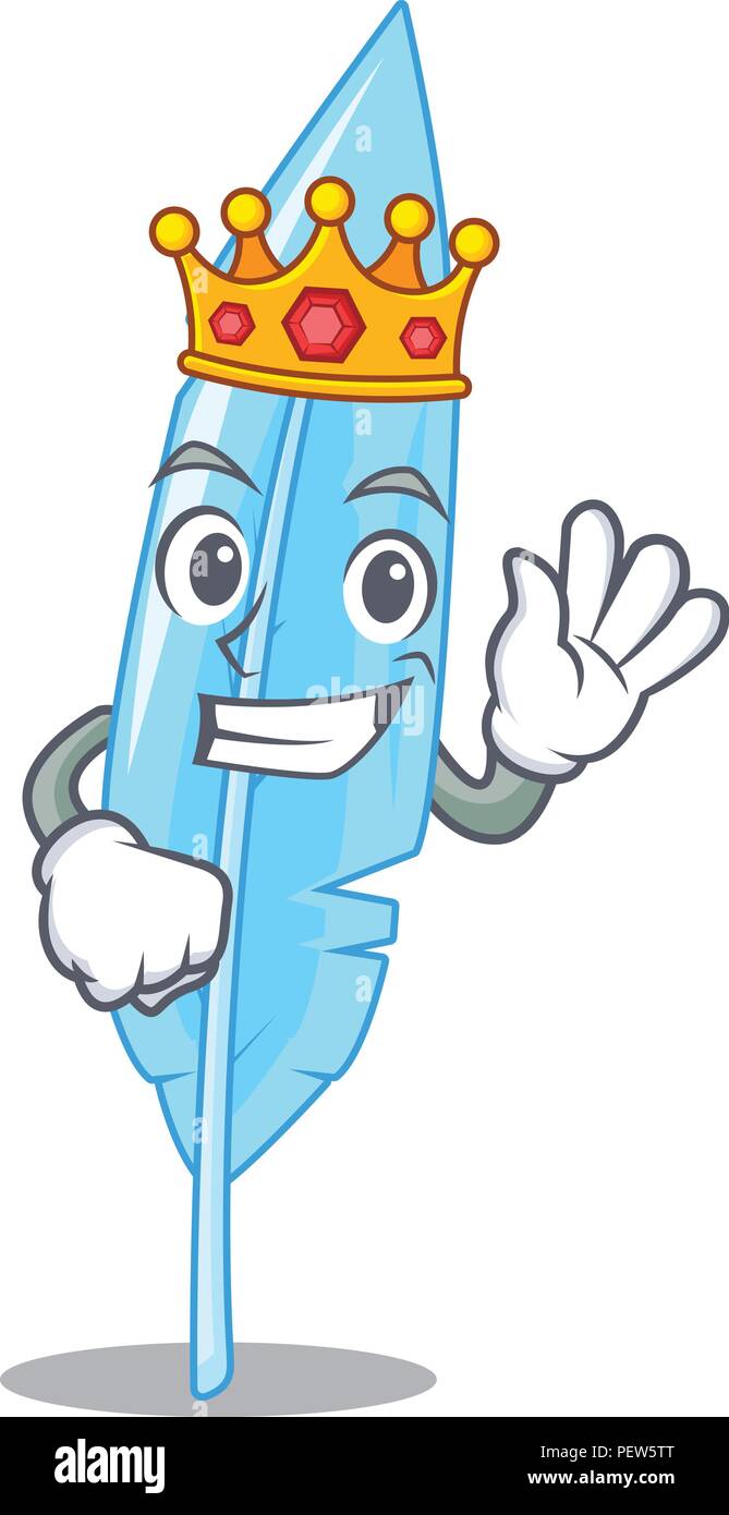 King feather mascot cartoon style Stock Vector Image & Art - Alamy