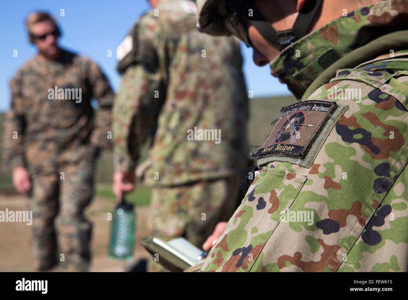 A soldier of the Japan Ground Self-Defense Force, Western Army Infantry ...