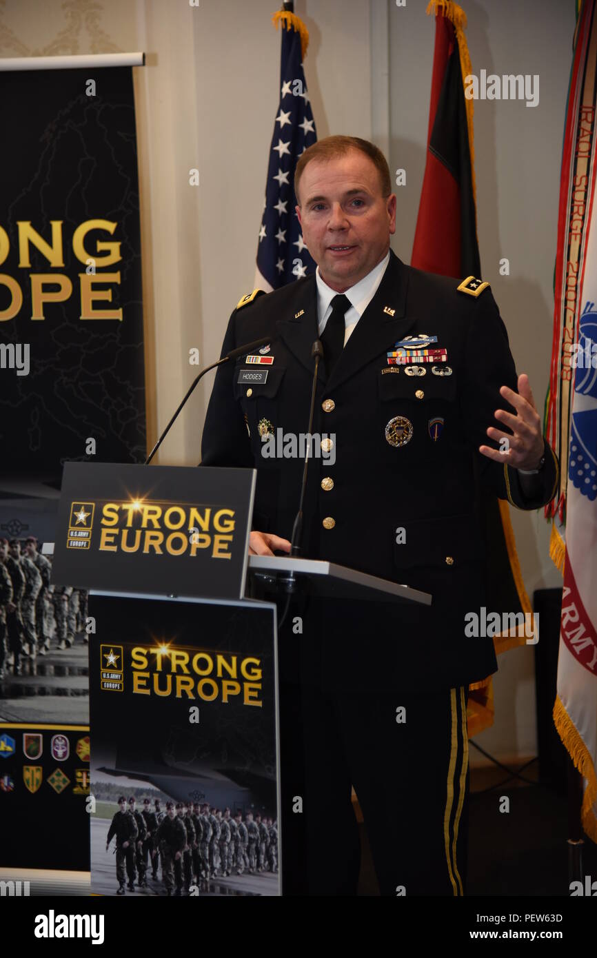2016 U.S. Army Europe New Year's reception hosted by Lt. Gen. Ben Hodges, USAREUR Commanding ...