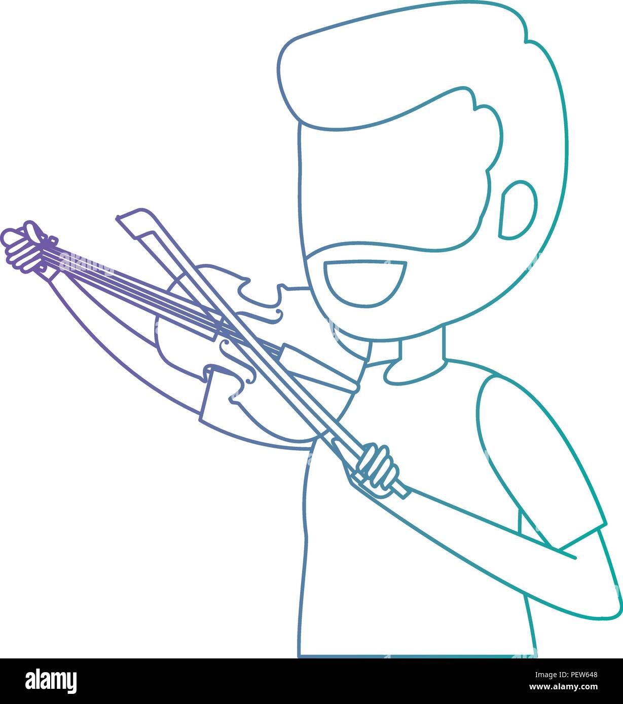 Fiddle player man Stock Vector Images - Alamy