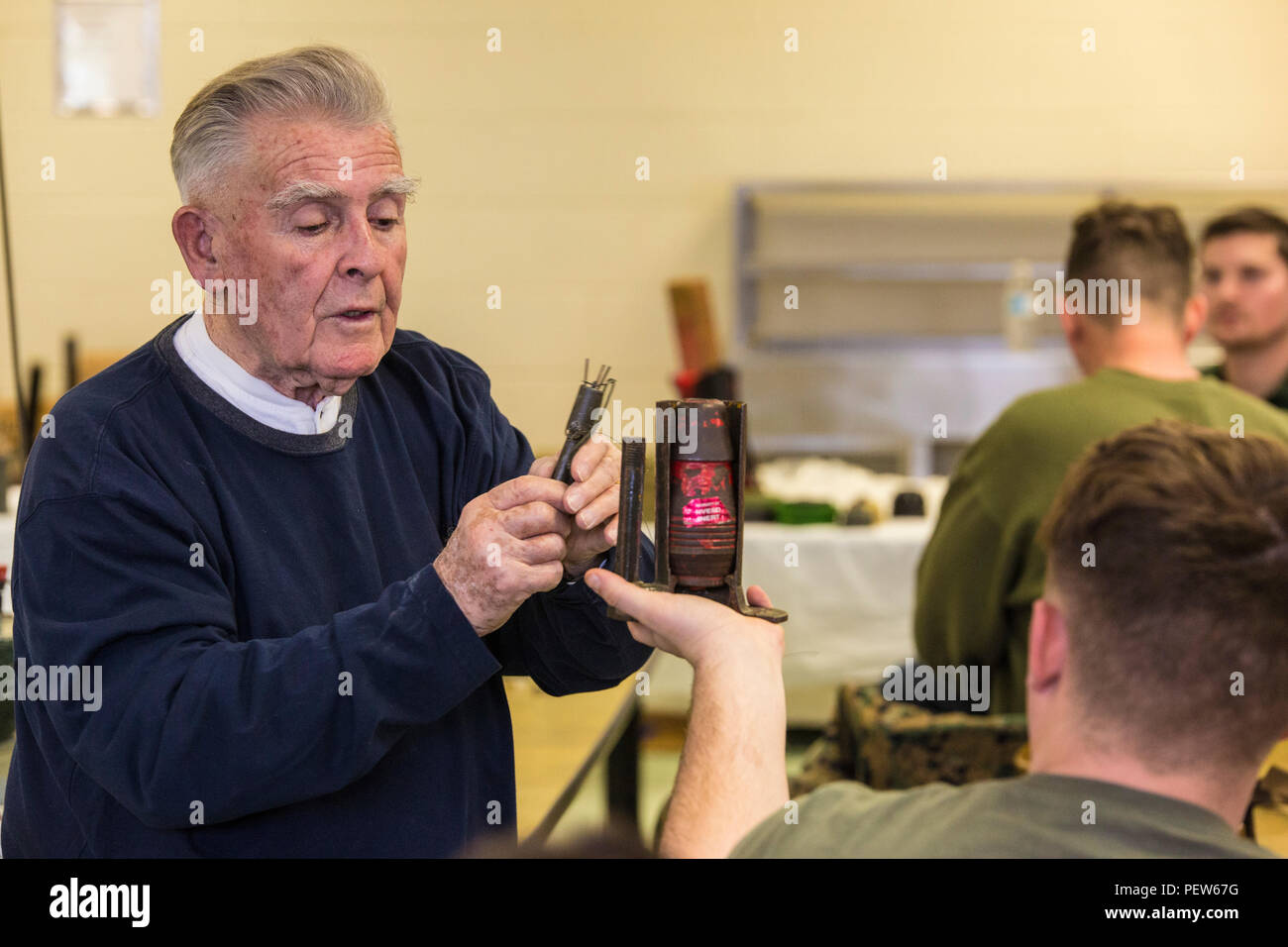 Vietnam veteran and retired Marine major, John Fasulo, reviews the ...