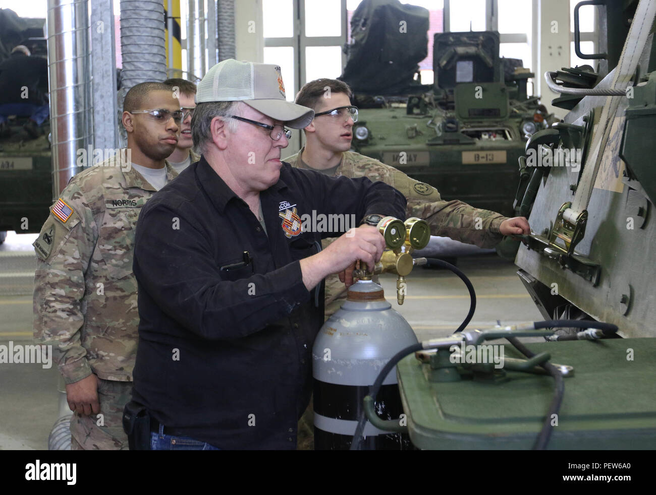Soldiers assigned to 2nd Cavalry Regiment participate in the Stryker ...