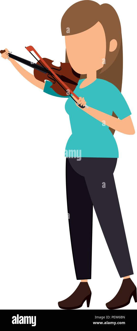 Holding his fiddle Stock Vector Images - Alamy