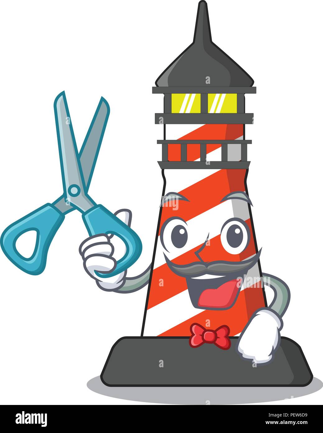Barber lighthouse character cartoon style Stock Vector Image & Art - Alamy
