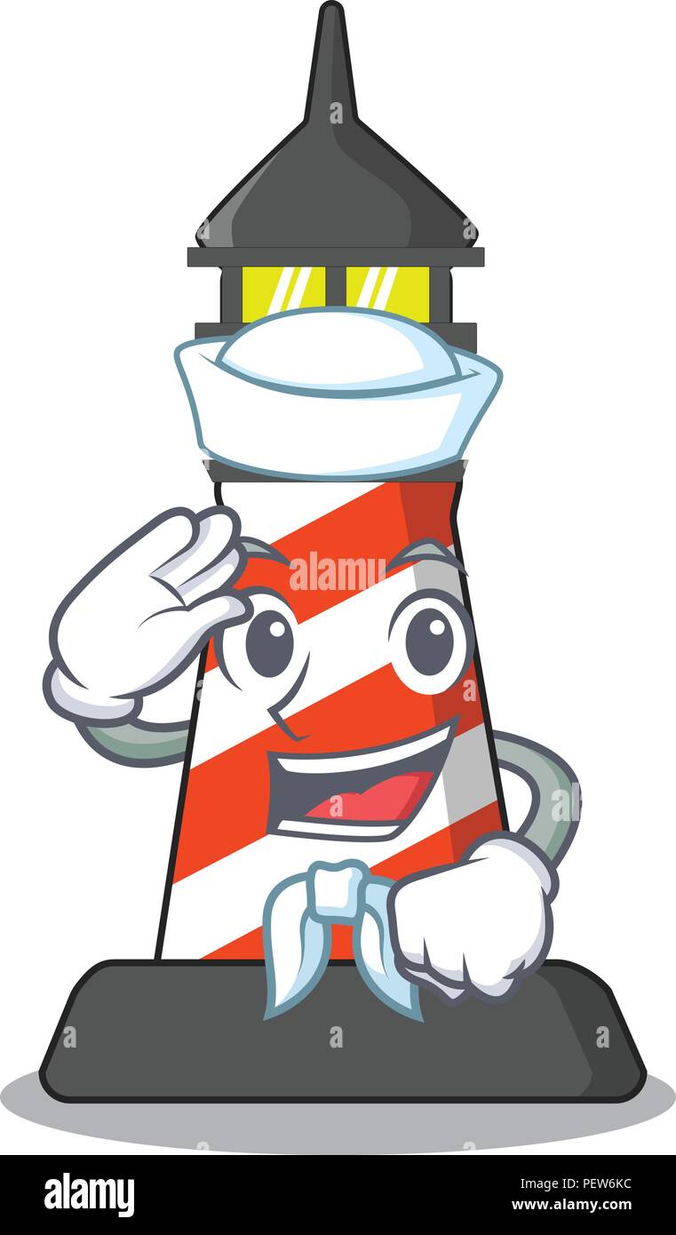 Sailor lighthouse character cartoon style Stock Vector Image & Art - Alamy