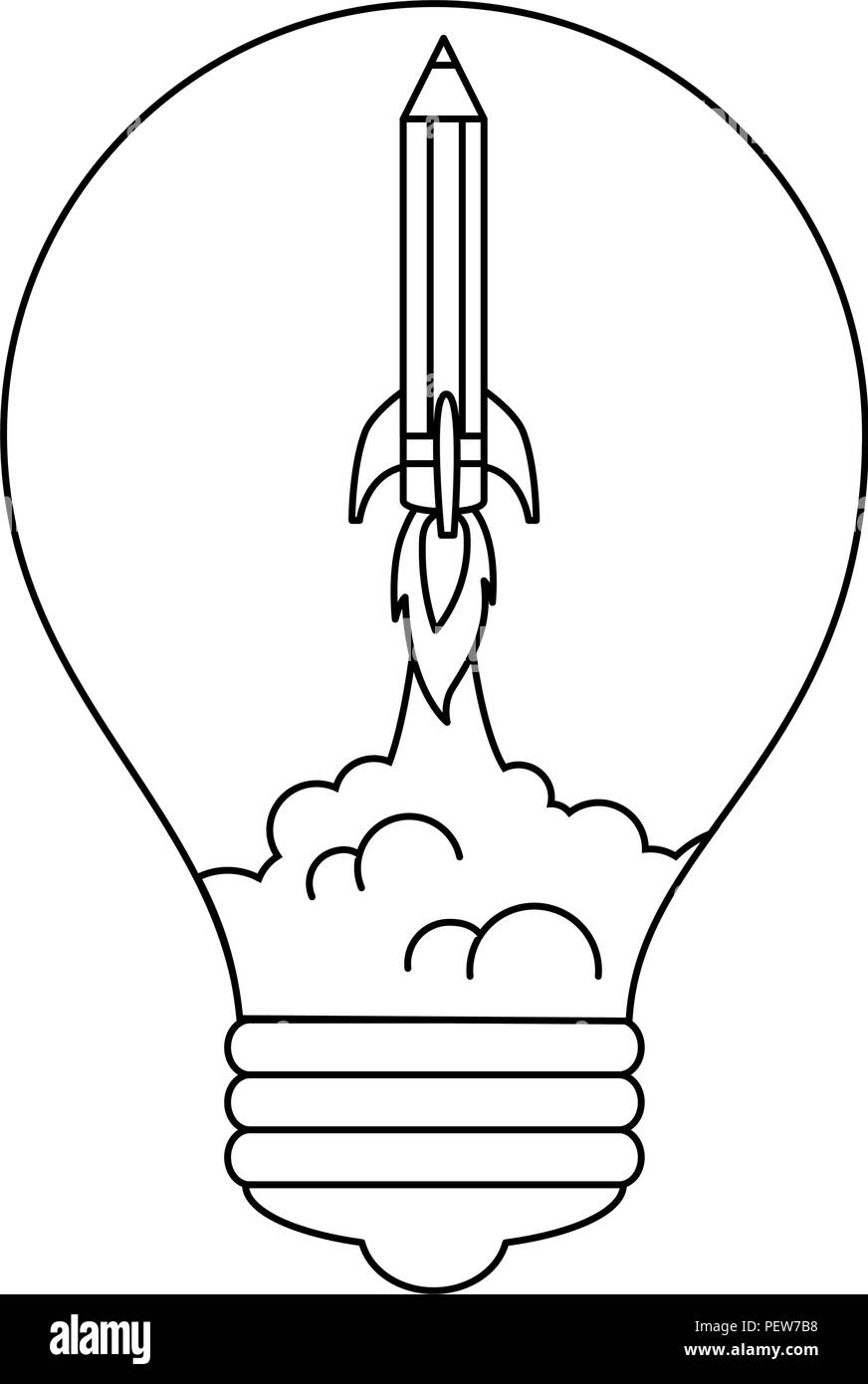 Idea pencil strategy Black and White Stock Photos & Images - Alamy