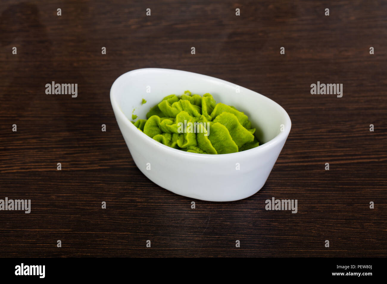 Spicy bowl of wasabi pasta Stock Photo - Alamy