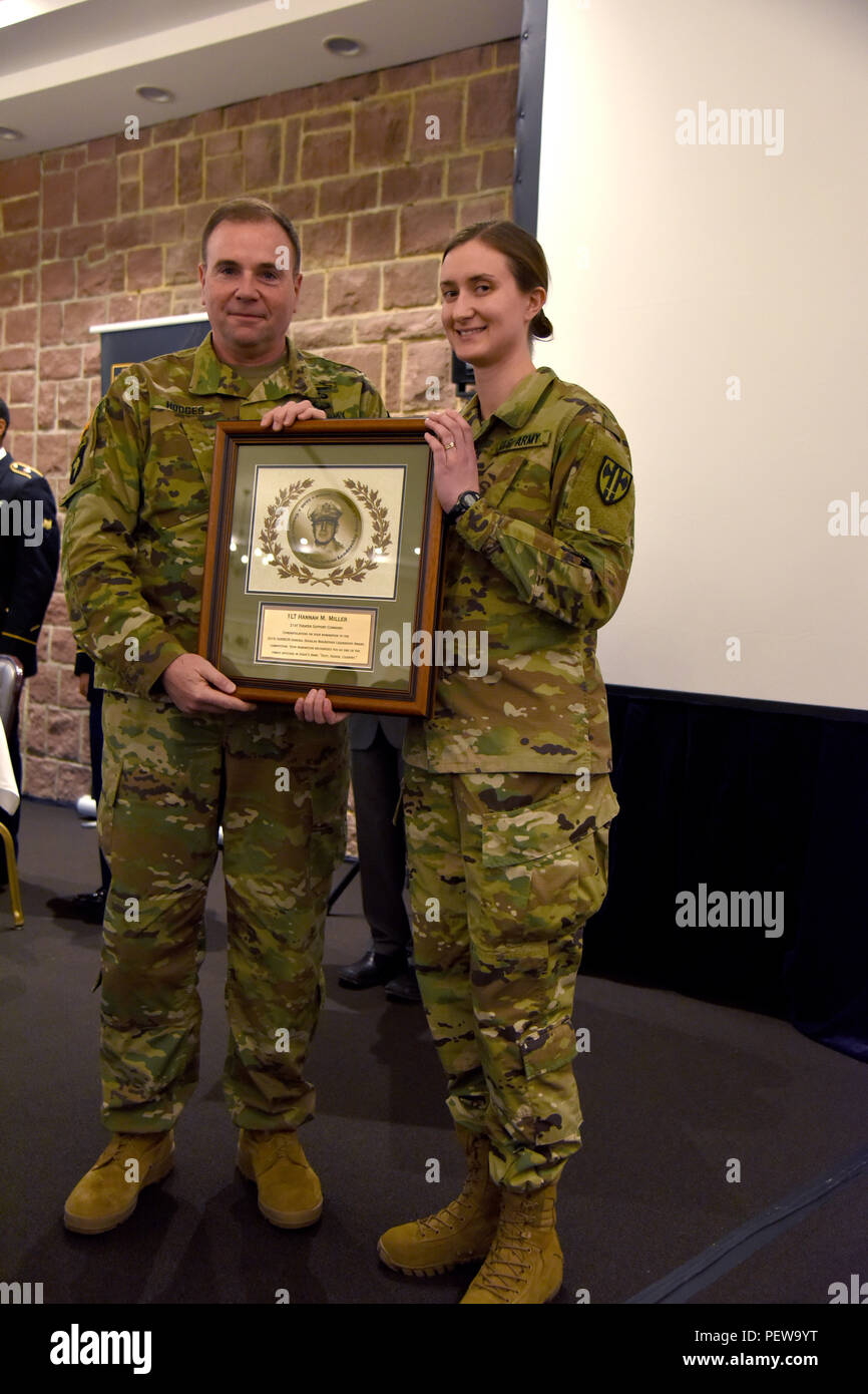 Lt. Gen. Ben Hodges, U.S. Army Europe Commanding General (left), and ...